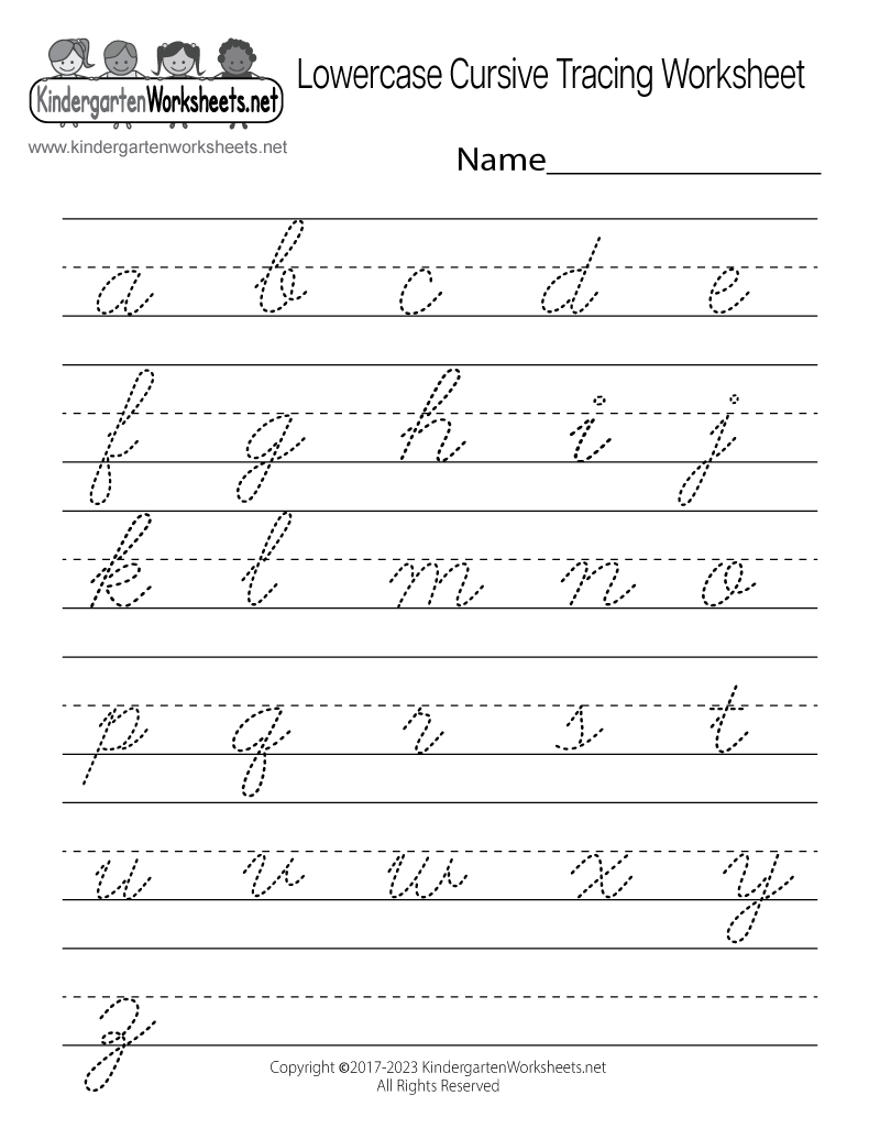 Cursive Writing Practice Sheets Free
