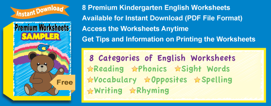 Free Premium English Worksheets Sampler