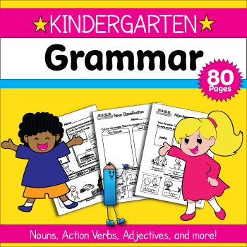 Engaging Premium Kindergarten Grammar Worksheets Collection - 80 Worksheets