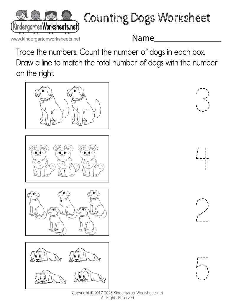 Counting Dogs Worksheet Free Printable Digital PDF Counting Dogs Worksheet Free Printable Digital PDF
